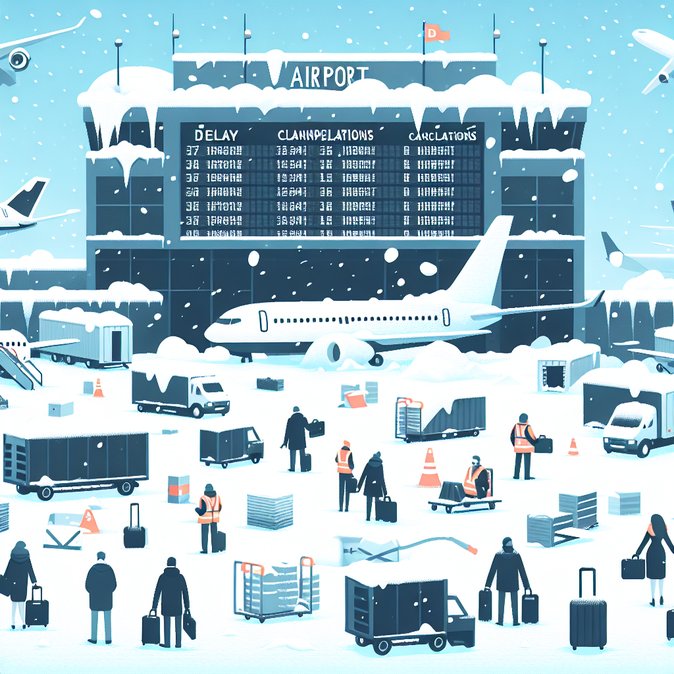 Tormenta invernal paraliza la red aérea alemana, causando 69 ...